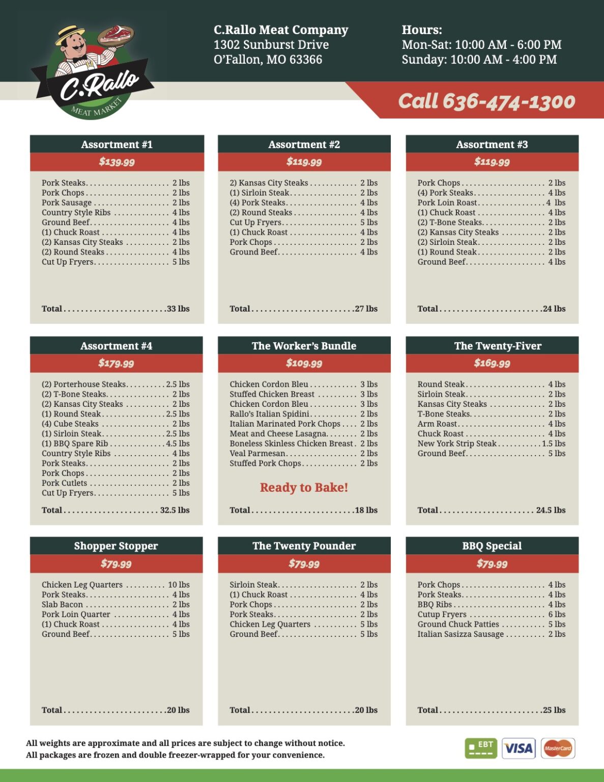 Assortment Packages – C. Rallo